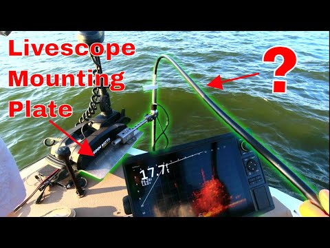 Garmin Livescope DIY Transducer Pole and Mounting Plate