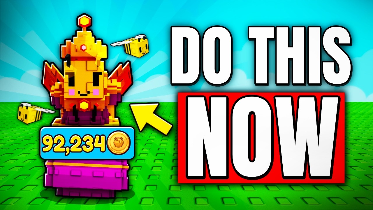 FASTEST METHOD To FARM HONEY COINS in BIZZY BEE UPDATE! (Grow a Garden)