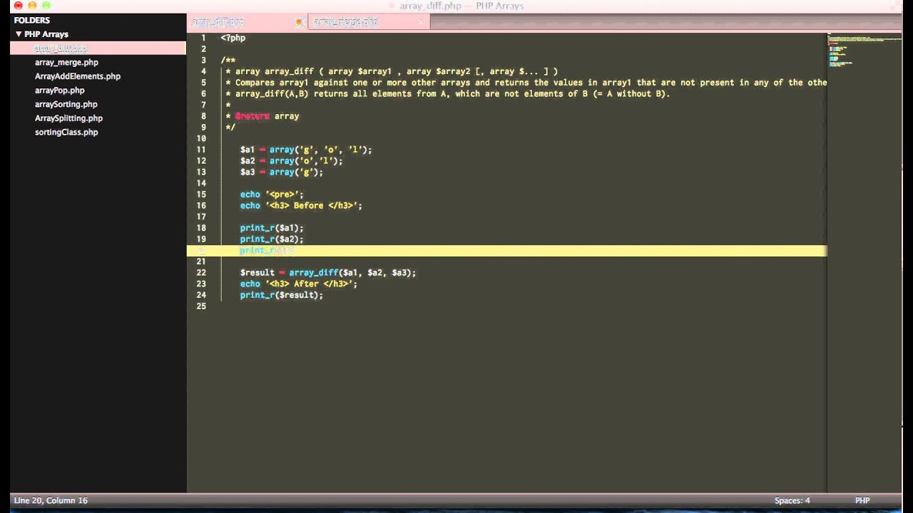 PHP Arrays -  Array Diff