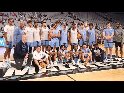 Courtside View of UNC's Open Practice at NCAA Tournament