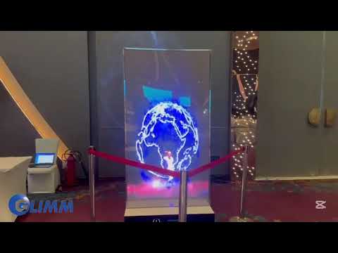 Transparent projection display by Glimm