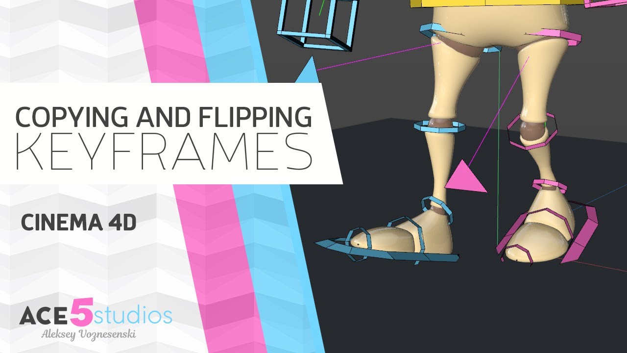 Copy and Flip Keyframes in C4D