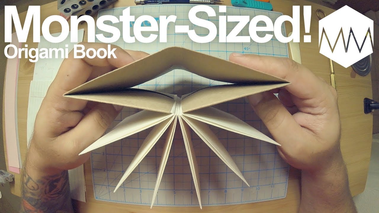 ▲ Monster Sized Origami Book // Bookbinding Basics ep. 16