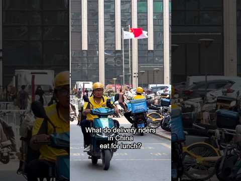Delivery Riders Lunch in China