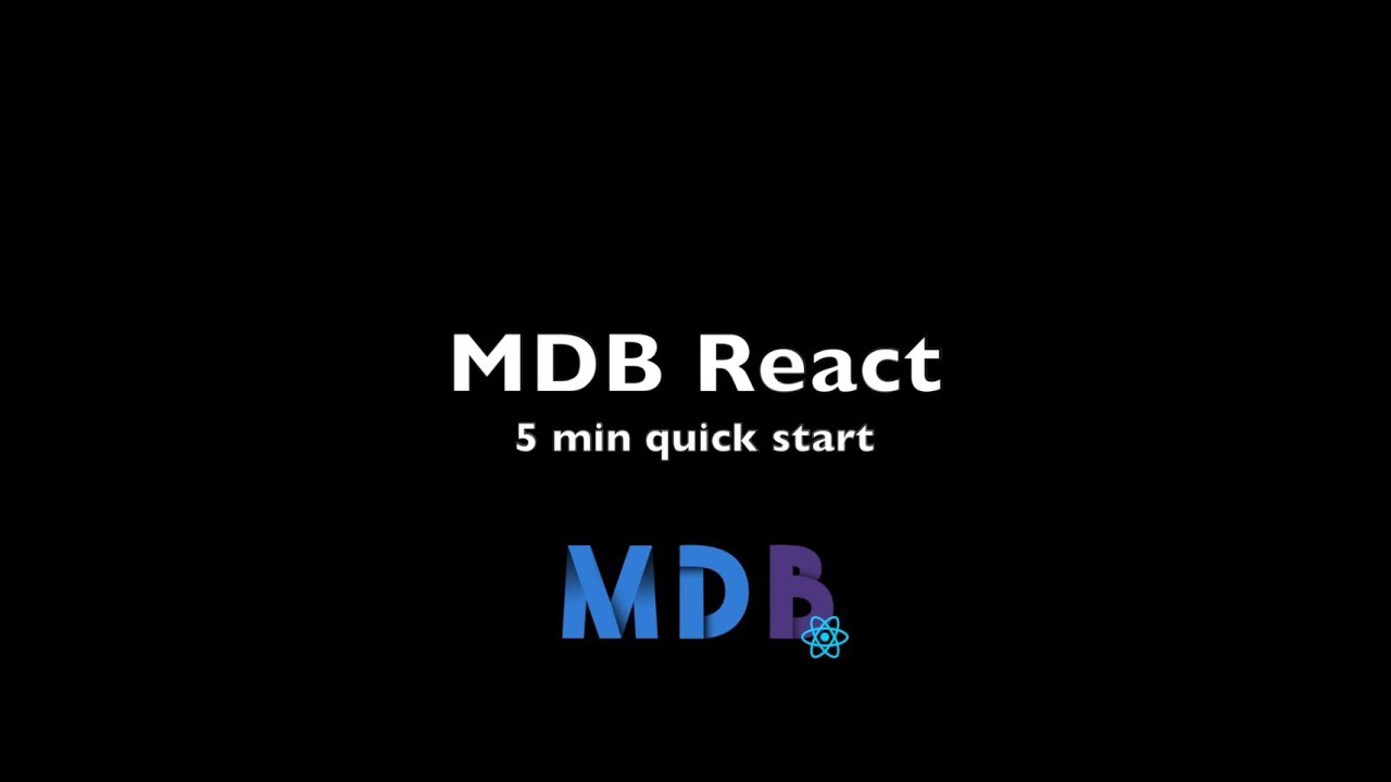 Material Design for Bootstrap React - 5 min Quick Start