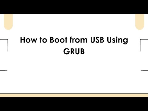 How to Boot from USB Using GRUB
