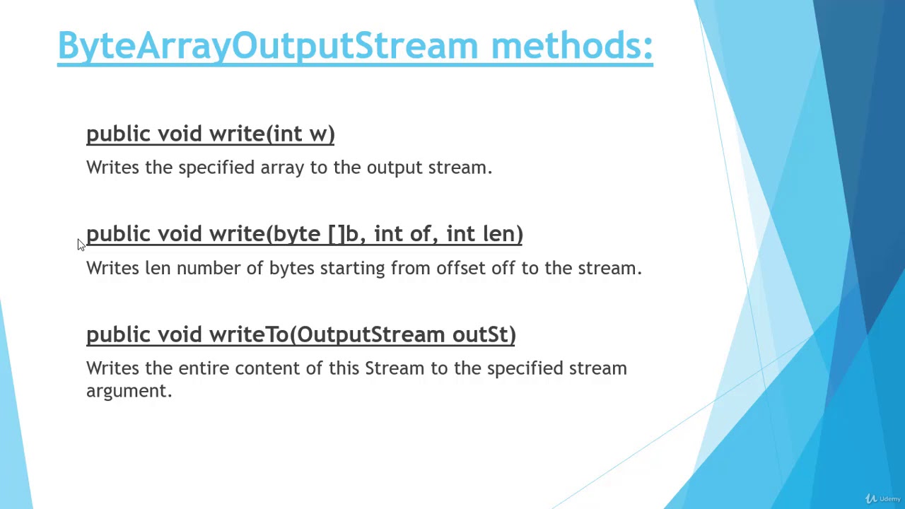 #69  ByteArrayOutputStream class