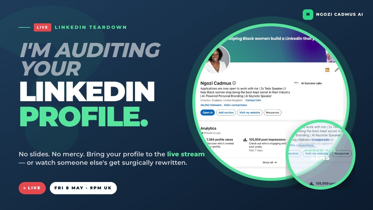 I'm Reviewing Your LinkedIn Profile in Real Time