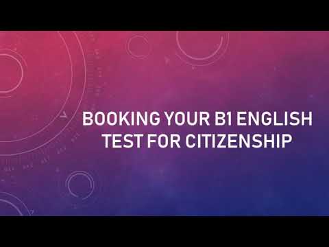 Booking your B1 English test for citizenship #BookingyourB1Englishtestforcitizenship
