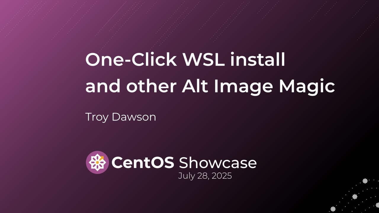 One-Click WSL install and other Alt Image Magic