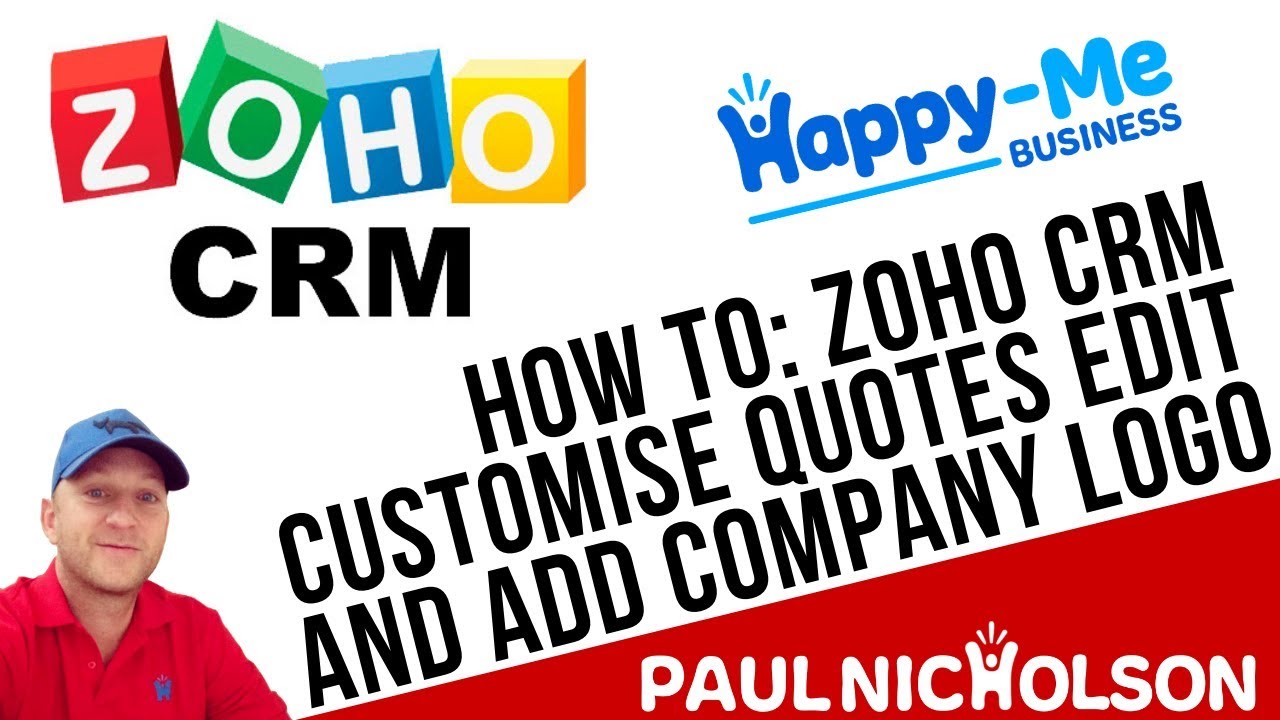 How To Add Logo And Edit Zoho CRM Quote Template