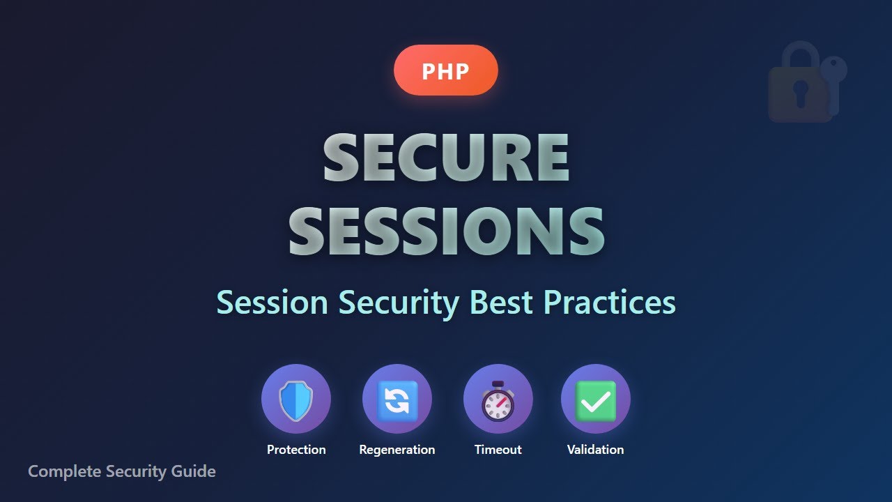 🛡️ PHP Session Security: Best Practices for Beginners