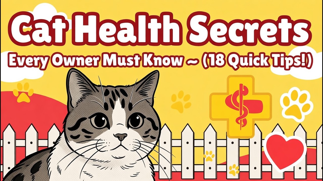 Cat Health Secrets Every Owner Must Know 🐾 (18 Quick Tips!)#CatHealth #CatCare #Cats #PetCare