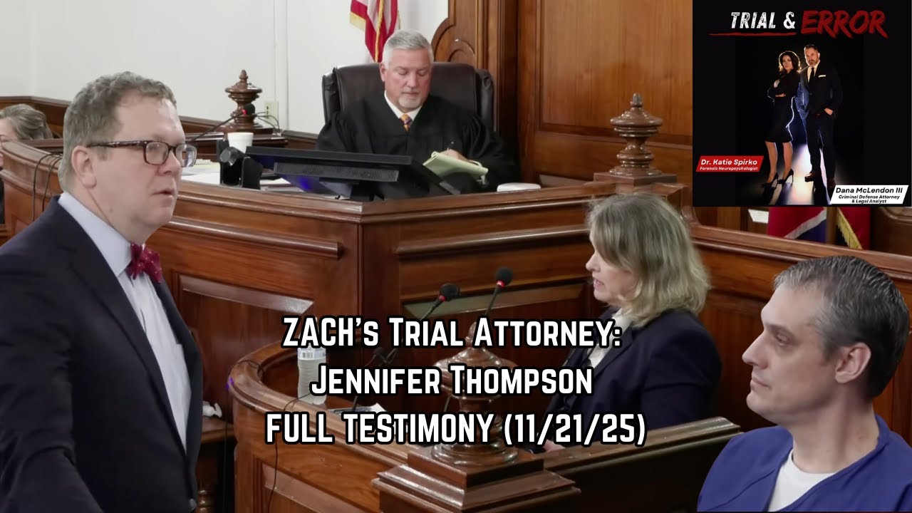 Zach Adams v TN (Holly Bobo): Former trial attorney Jennifer Thompson (11/21/25) Full Testimony