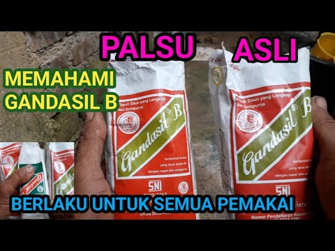 CIRI CIRI GANDASIL B ASLI ATAU PALSU