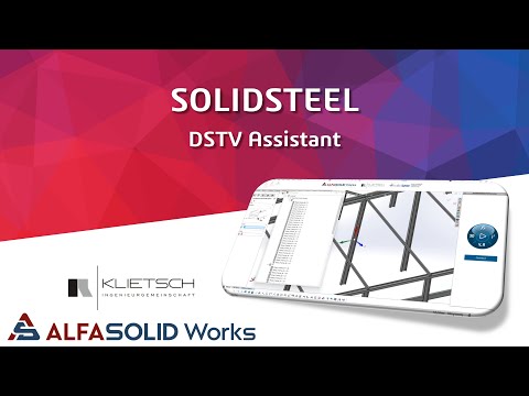 How to export DSTV NC data, directly from SOLIDWORKS | DSTV Assistant from SolidSteel