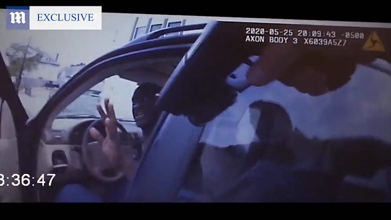 Police pointed gun at George Floyd seconds after approaching him, body ...