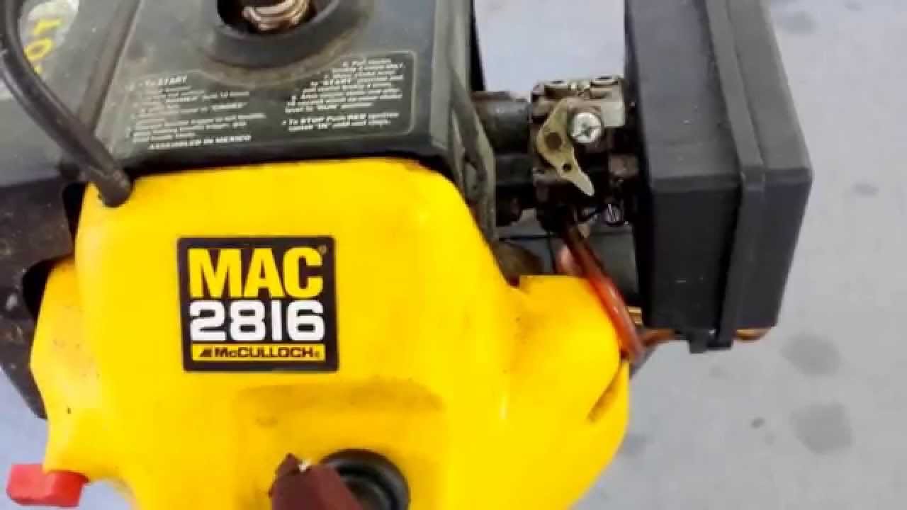 Tuning a 2-stroke McCullough MAC2816 trimmer