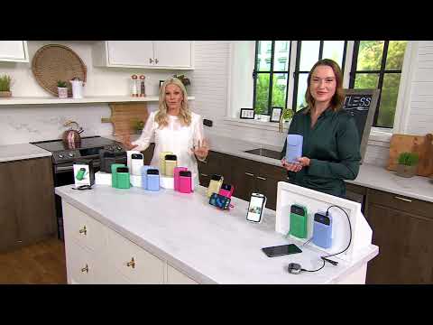 Limitless 15,000mAh & 15W Wireless Charge Power Bank w/AC Plug & Cables on QVC