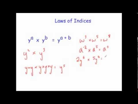Laws of Indices – Algebra | Corbettmaths