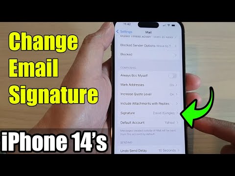 iPhone 14's/14 Pro Max: How to Change Email Signature