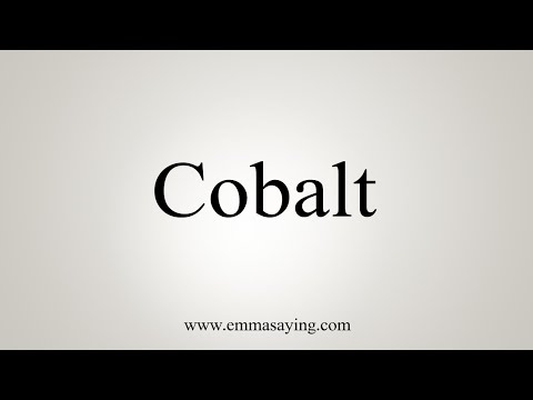 How To Say Cobalt