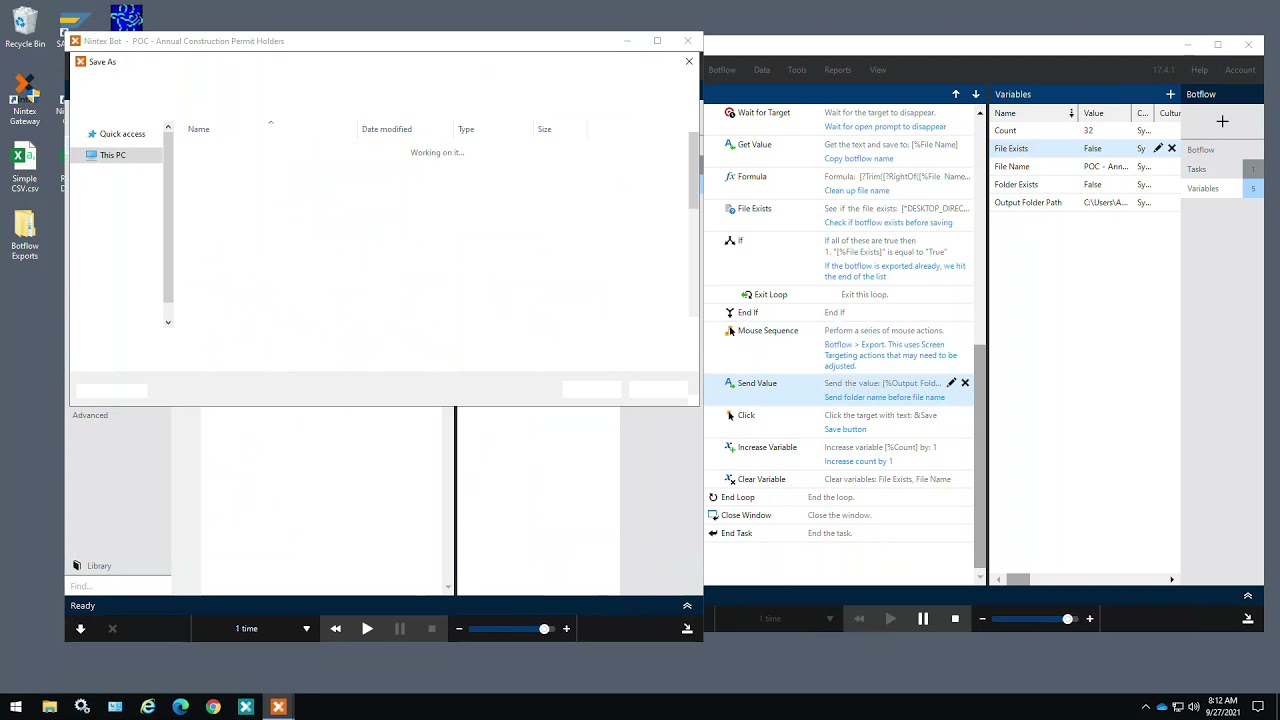 Mass Botflow Export Run Through