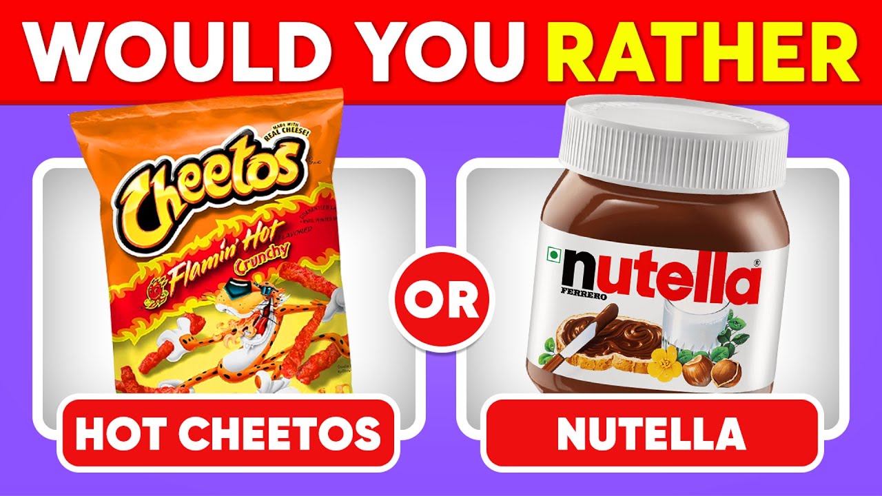 Would You Rather Food Edition 🍟🧁 Monkey Quiz