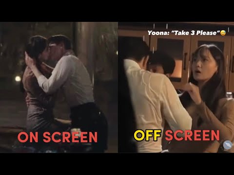 YOONA AND LEE JUN HO [King The Land] Kissing Scene On/Off Screen ❤️ #kingtheland