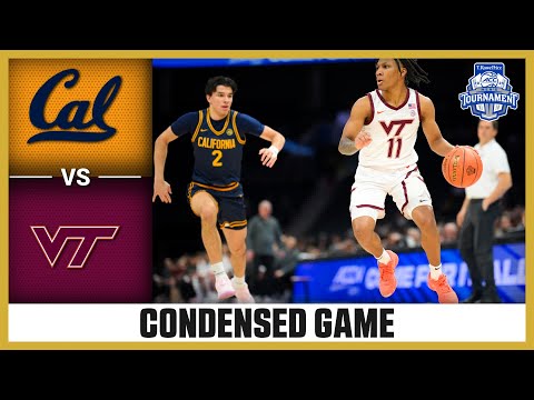 Cal vs. Virginia Tech Condensed Game | 2025 T. Rowe Price ACC Men's Basketball Tournament