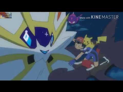 pokemon sol y luna capítulo 88 - Solgaleo ve de nuevo a ash | Solgaleo usa su movimiento z!