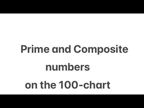 Prime and composite numbers on the 100-chart
