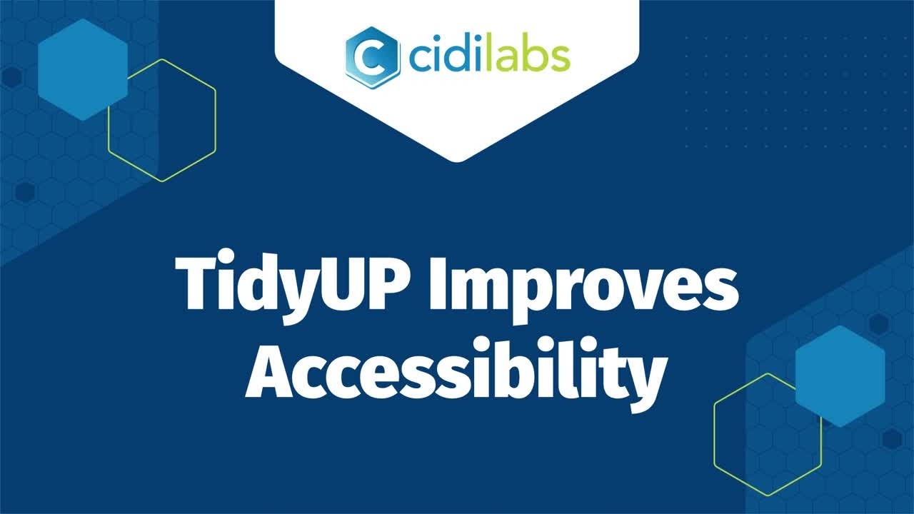 TidyUP Improves Accessibility in Canvas Courses