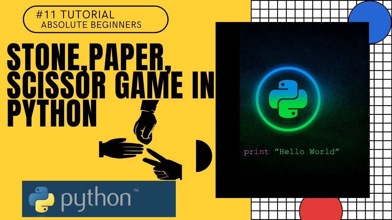 #11 Stone, Paper, Scissor game in Python |Python Tutorial For Absolute Beginners In Hindi