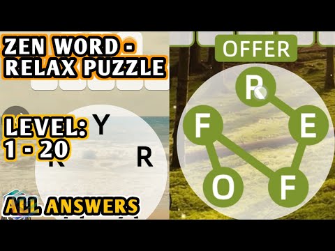 Zen Word Game All Level 1 to 20 Answers, Blast Adventure, Gameplay Android iOS - Filga
