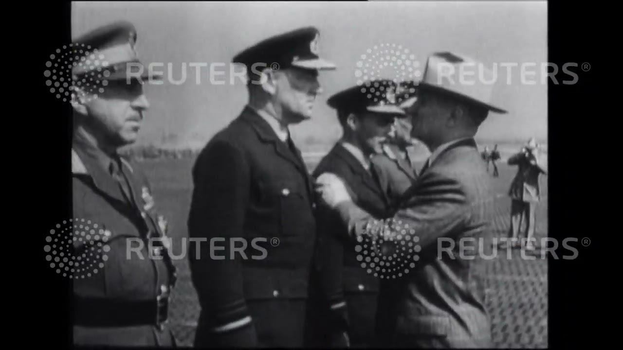 1945 President Truman decorates Allied commanders