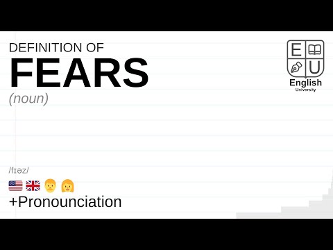 FEARS meaning, definition & pronunciation | What is FEARS? | How to say FEARS