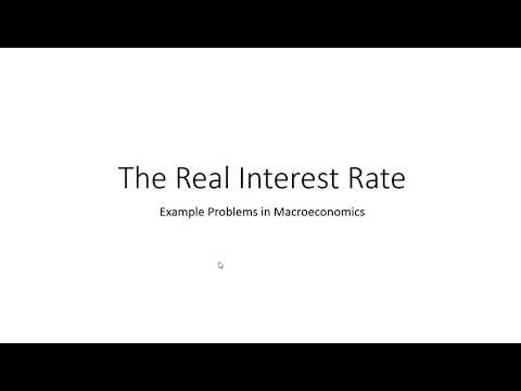Real and Nominal Interest Rate: Formula and Example Problems