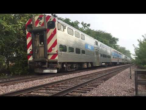 Metra doubleheader on the UP-N Line! and 4 more trains