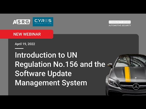 Introduction to UN Regulation No 156 and the Software Update Management System
