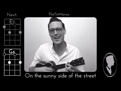 On the Sunny Side of the Street - Ukulele Play Along (Chord Chart in Description)