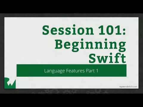 Learn Beginning Swift Language Features Part 1 2016 RWDevCon Session raywenderlich com - Mind Luster
