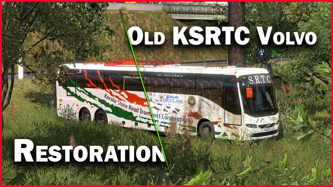 Indian KSRTC (Kerala) Garuda King Class Rusty Skin for Volvo B11r by ...