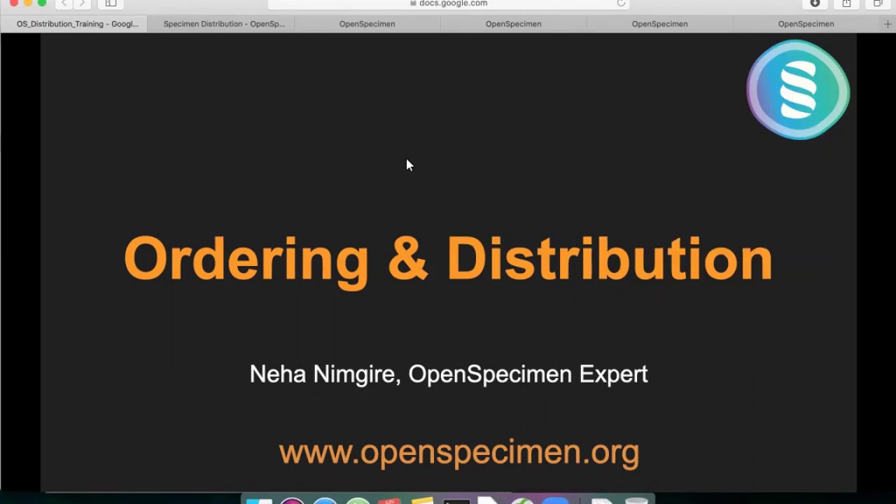 OpenSpecimen Training: Specimen Ordering and Distribution