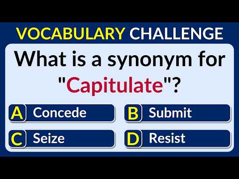 How Strong Is Your Vocabulary? Can You Score 35/35? 98% Cannot! Synonym Quiz. #challenge 02