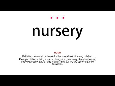 How to pronounce nursery - Vocab Today