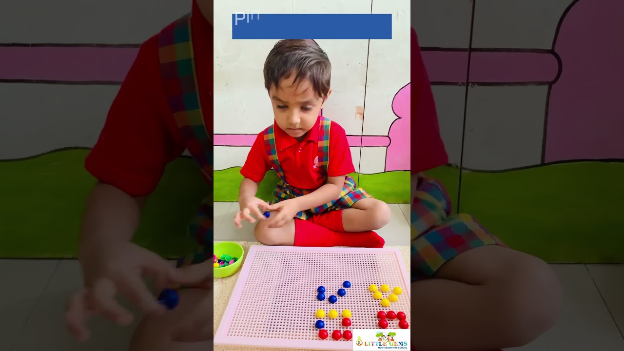 Pin poking activity #littlegems #indoorgames #montessori #shorts #trending #viral