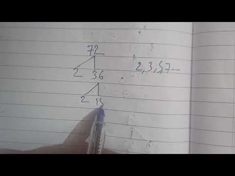 factor tree of 72 | prime factor tree |