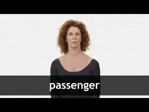How to pronounce PASSENGER in American English