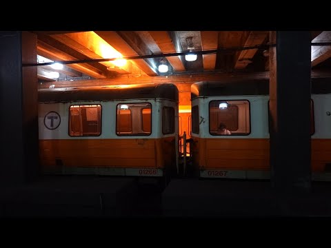 MBTA Subway "The T" : Oak Grove Bound 01200-Series Orange Line Train @ Tufts Medical Center